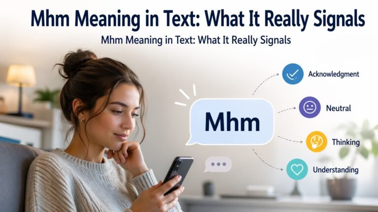 Mhm Meaning in Text: What It Really Signals